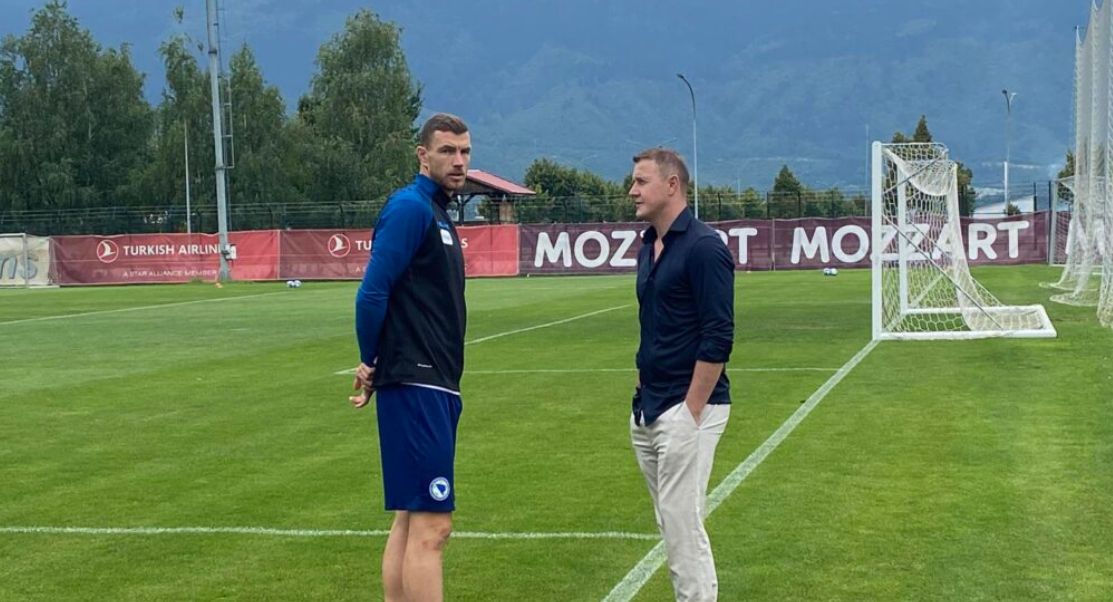 Vodili razgovor: Džeko se u Butmiru sreo sa starim prijateljem Vodili razgovor: Džeko se u Butmiru sreo sa starim prijateljem